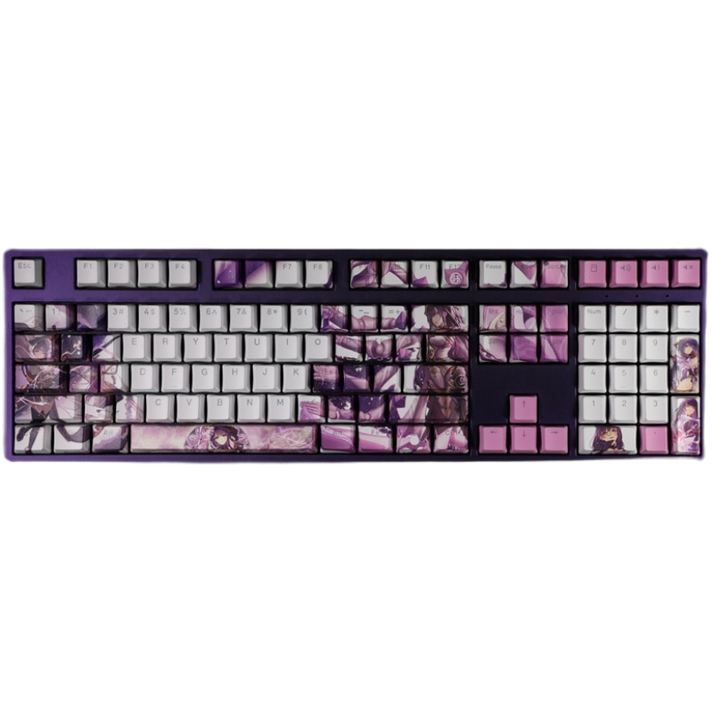Raiden Shogun (Genshin Impact) Backlit Keycap Set