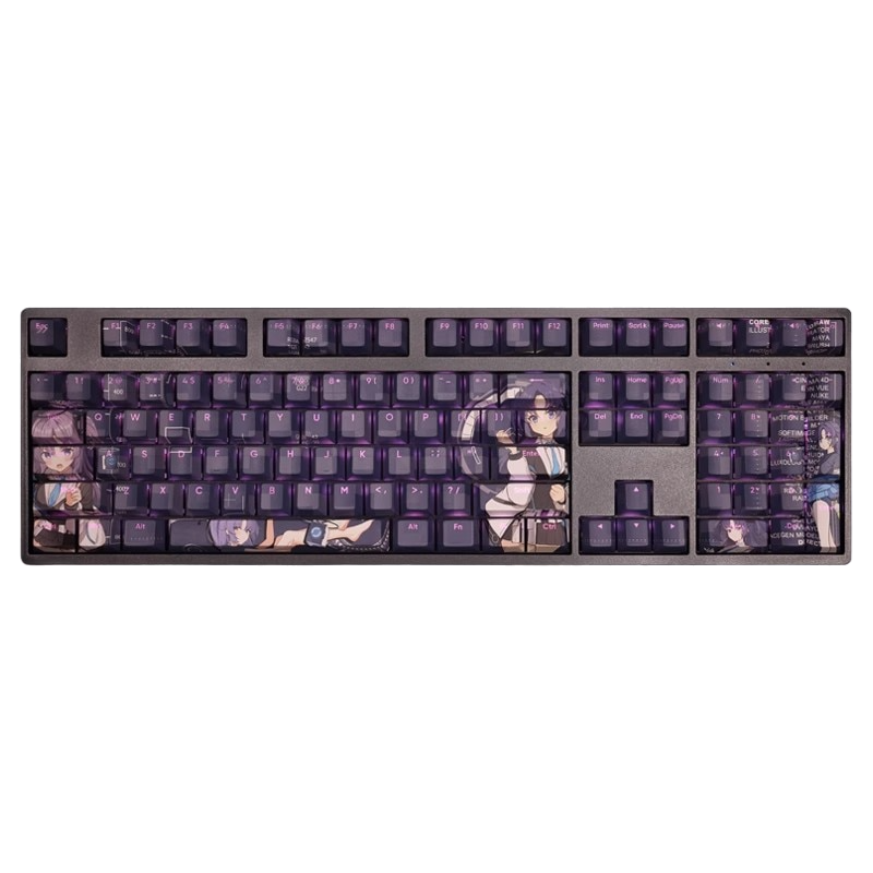 Hayase Yuuka (Blue Archive) Backlit Keycap Set