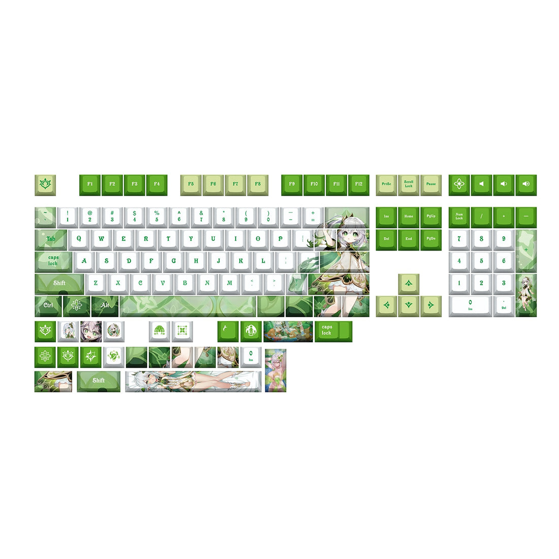 Genshin Impact: Nahida 132 Pieces Keycap Set