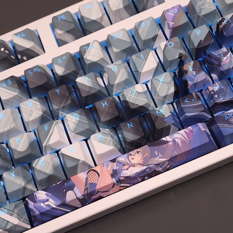 Honkai: Silver Wolf Backlit Keycap Set