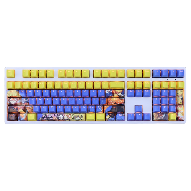Zenitsu Agatsuma (Demon Slayer) Backlit Keycap Set