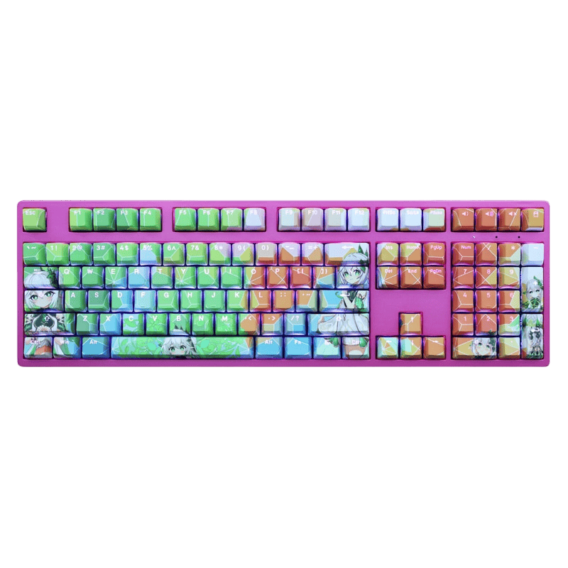 Nahida (Genshin Impact) Backlit Green Keycap Set