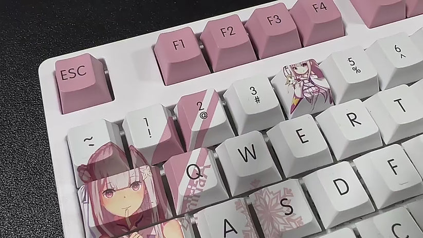 Emilia (Re:Zero) Keycap Set