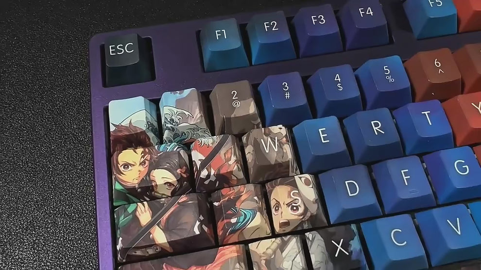 Nezuko Kamado & Tanjiro Kamado (Demon Slayer) Keycap Set