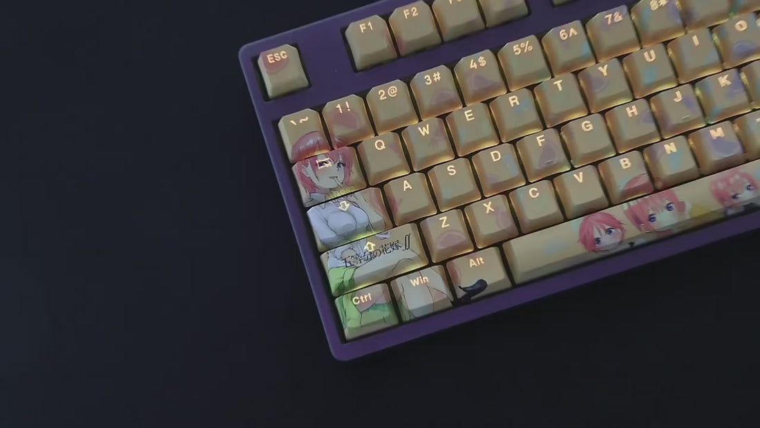 Ichika Nakano (The Quintessential Quintuplets) Backlit Keycap Set