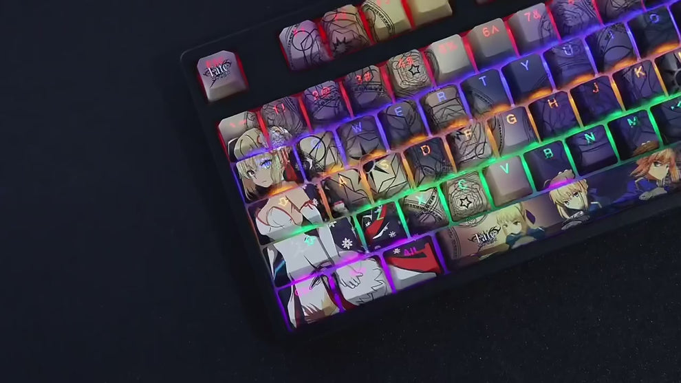 Saber (Fate) Backlit OEM Keycap Set