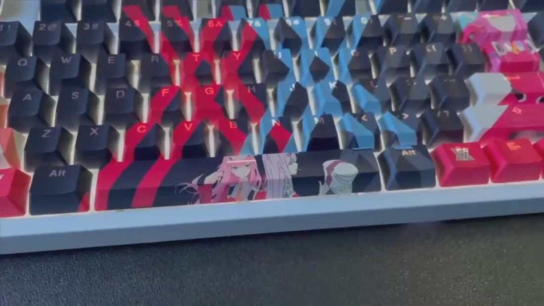 Zero Two (DARLING in the FRANXX) Backlit Keycap Set