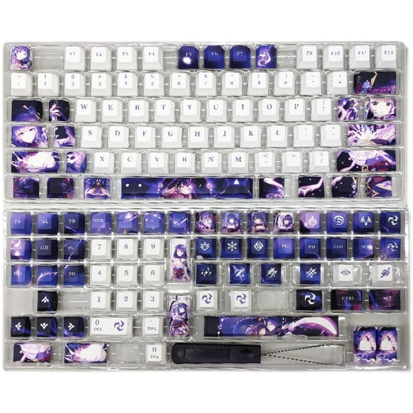 Raiden Shogun (Genshin Impact) White Keycap Set
