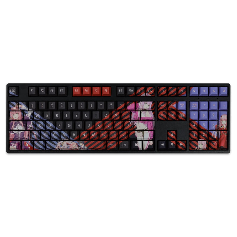 Zero Two (DARLING in the FRANXX) Keycap Set