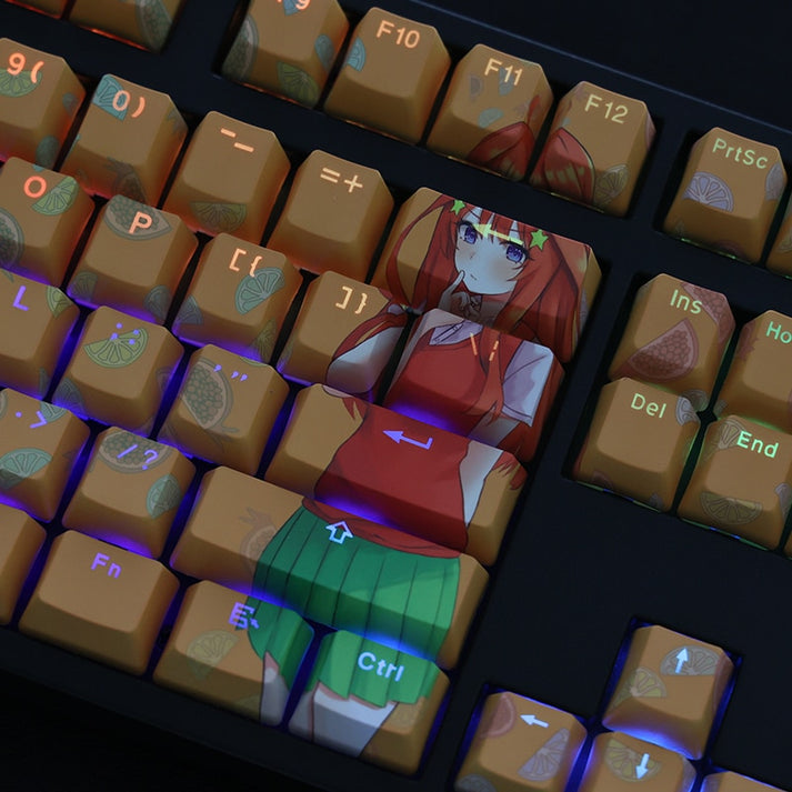 Itsuki Nakano (The Quintessential Quintuplets) Backlit Keycap Set