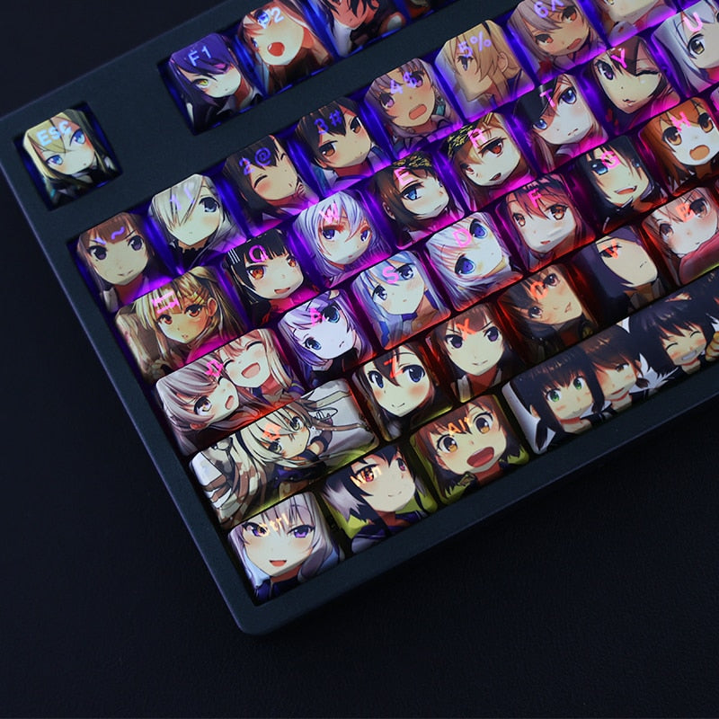 Warship Girls Backlit Keycap Set