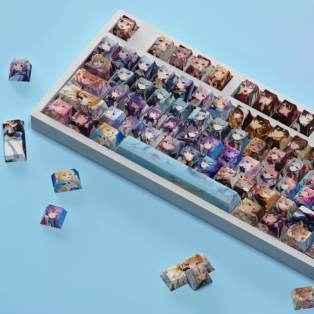 Genshin Impact Female Keycap Set