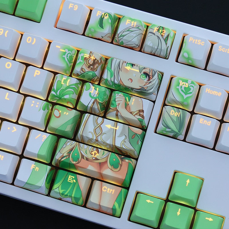 Nahida (Genshin Impact) Backlit Keycap Set