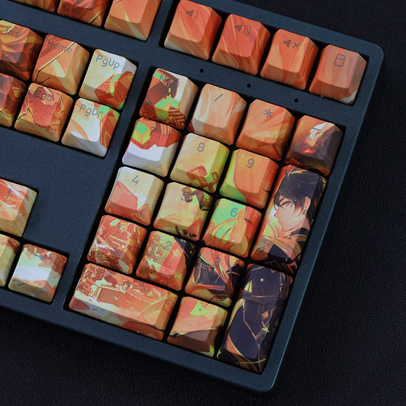 Zhongli (Genshin Impact) Backlit Keycap Set