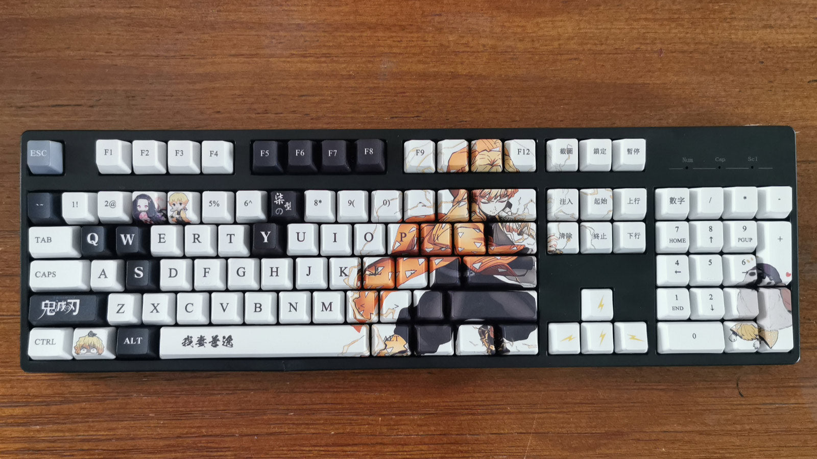 Zenitsu Agatsuma (Demon Slayer) Keycap Set