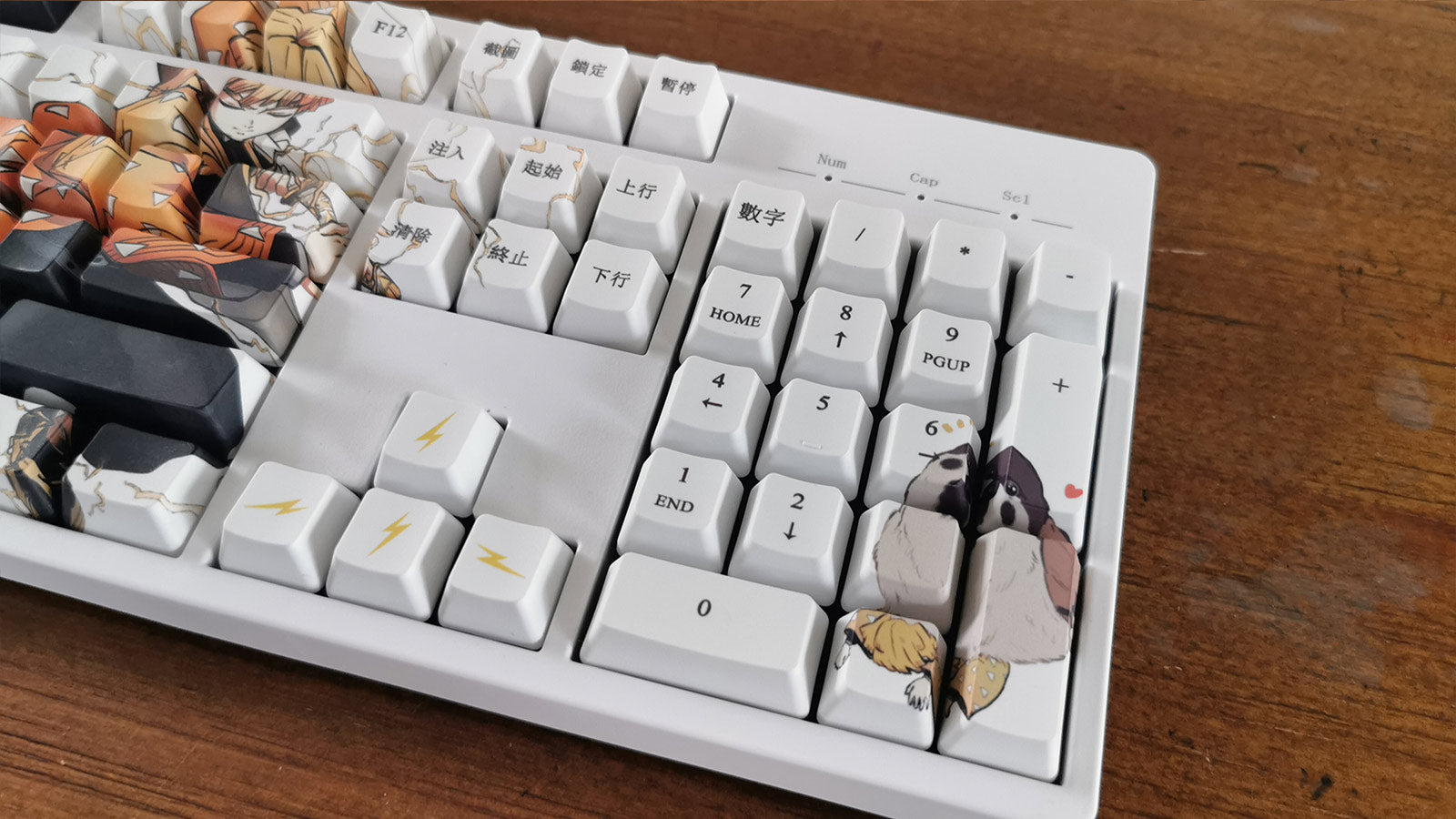 Zenitsu Agatsuma (Demon Slayer) Keycap Set