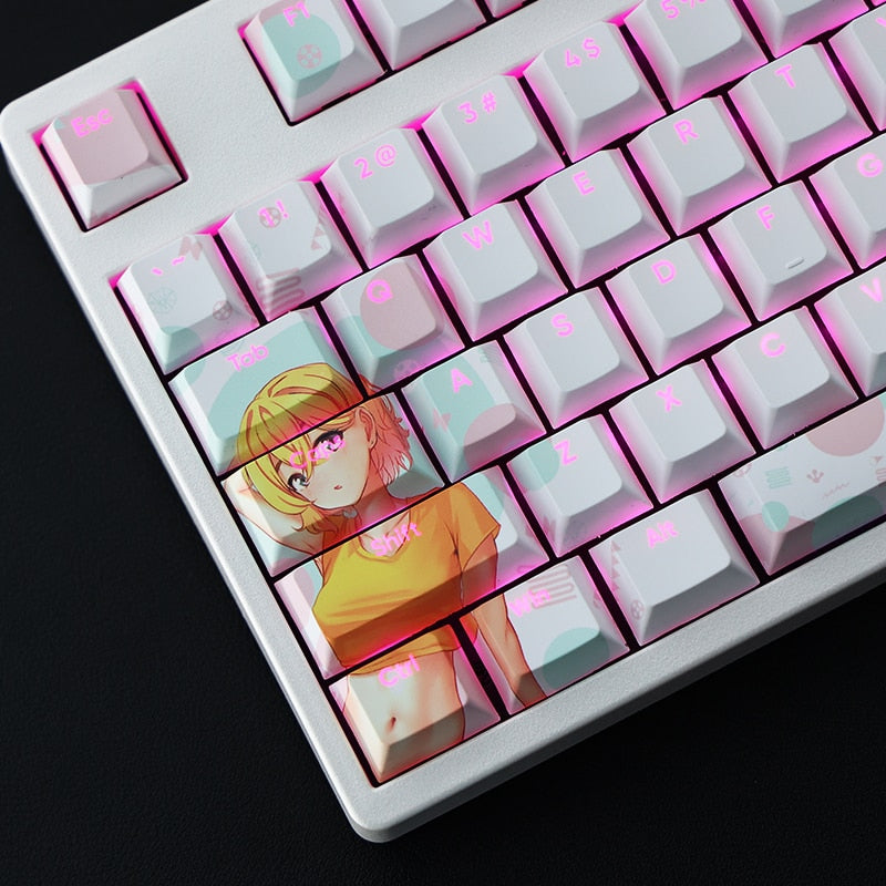 Mami Nanami (Rent-A-Girlfriend) Backlit Keycap Set