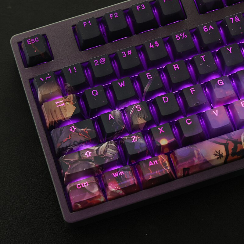 Saber (Fate) Backlit Keycap Set