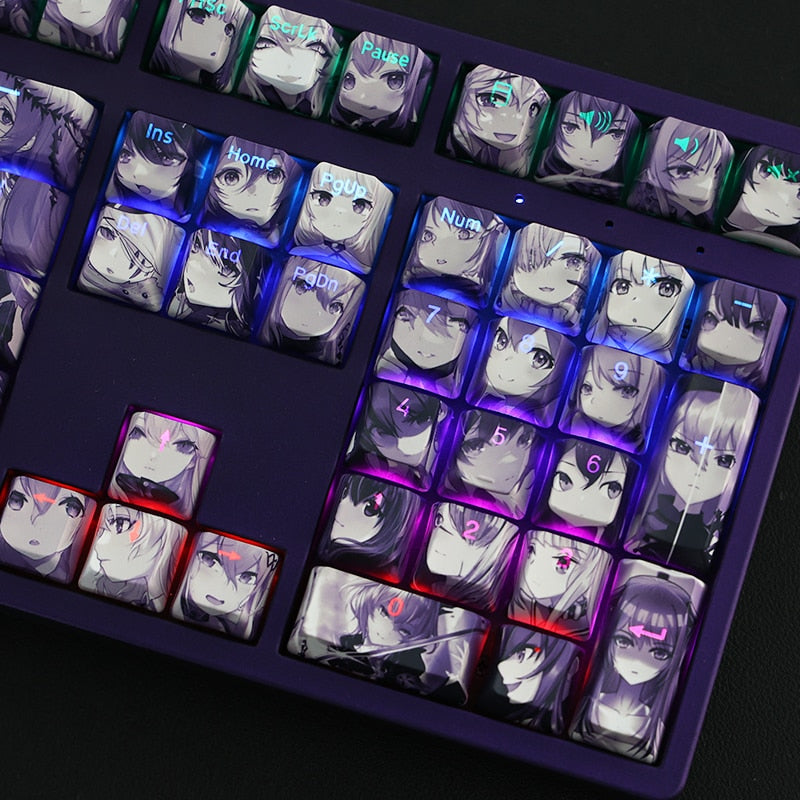Arknights (Female Faces) Backlit Keycap Set