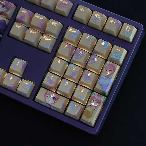 Ichika Nakano (The Quintessential Quintuplets) Backlit Keycap Set