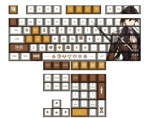 Zhongli (Genshin Impact) OEM Keycap Set