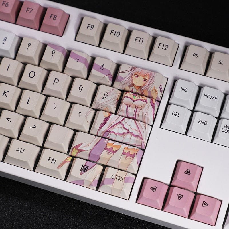 Emilia (Re:Zero) Keycap Set