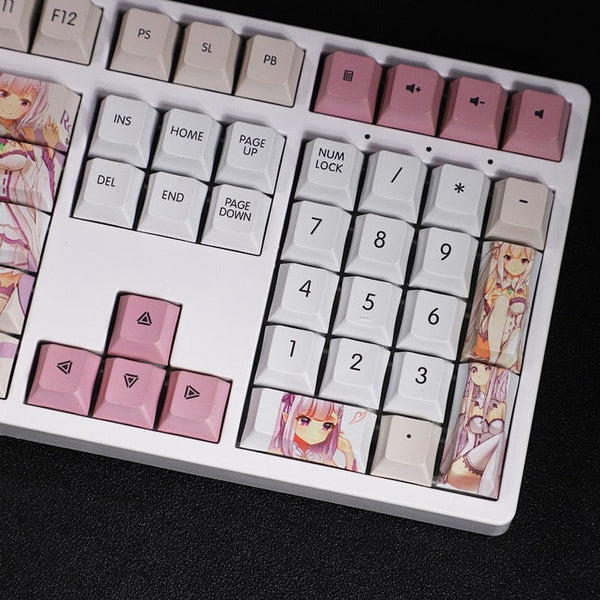 Emilia (Re:Zero) Keycap Set